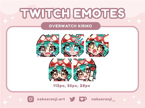 Kiriko Overwatch Emotes For Twitch Cute Emotes Twitch Discord Sticker