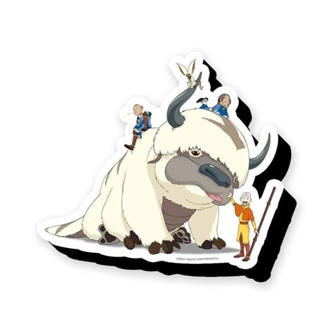 Magnet Avatar The Last Airbender Appa Momo Aang Katara And Sokk