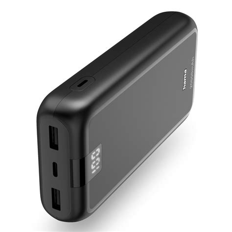 powerbank 20000 mah hama performance 1x usb c 2x usb a power bank