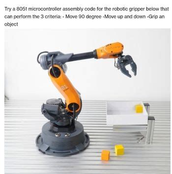 Answered Try A Microcontroller Assembly Code For The Robotic