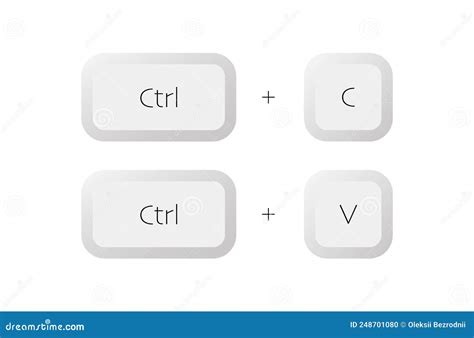 Combination Of Keyboard Hot Buttons Vector Illustration 80881176