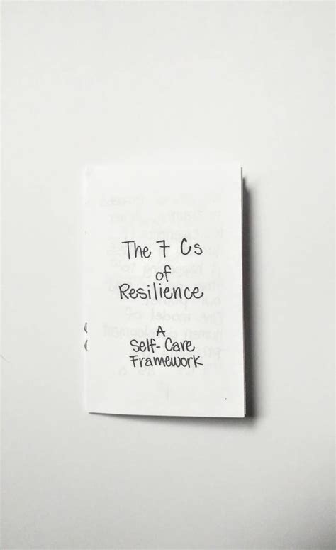 The 7 Cs Of Resilience A Self Care Framework Etsy