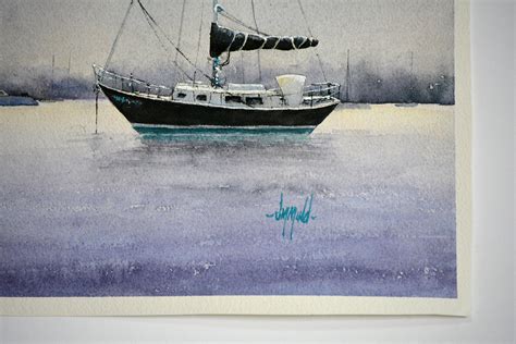 Moonglow Black Beauty By Judy Mudd Watercolor Painting Ugallery