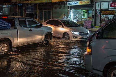 Water Flood In City Problem With Drainage System Editorial Stock Image