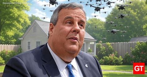 Mystery Solved Drones Only Orbiting Chris Christie They Mistook For