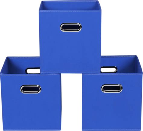 Fabric Cube Organizer With Handle Foldable Cube Bins For Cloth Or