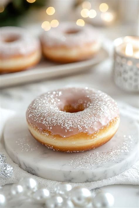 Glazed Delight Delicious Doughnut Featuring Rich Flavors Delicate