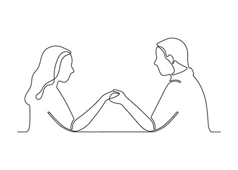 Premium Vector Couple Holding Hand Happy Communication In