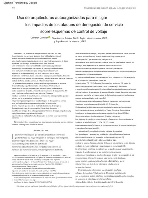 Using Self Organizing Architectures To Mitigate The Impacts Of Denial Of Service Attacks On