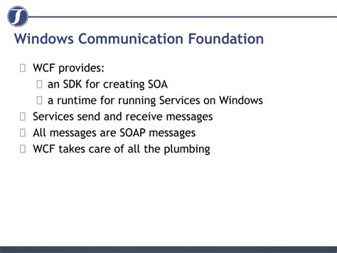 PPT WINDOWS COMMUNICATION FOUNDATION PowerPoint Presentation Free
