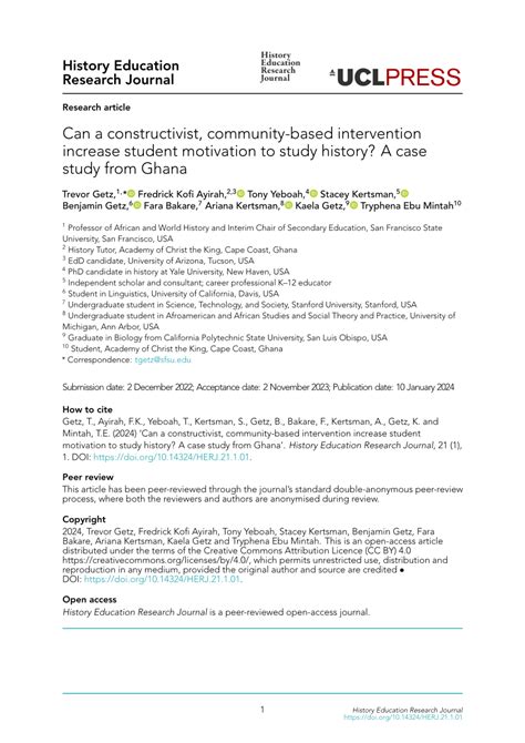 Pdf Can A Constructivist Community Based Intervention Increase