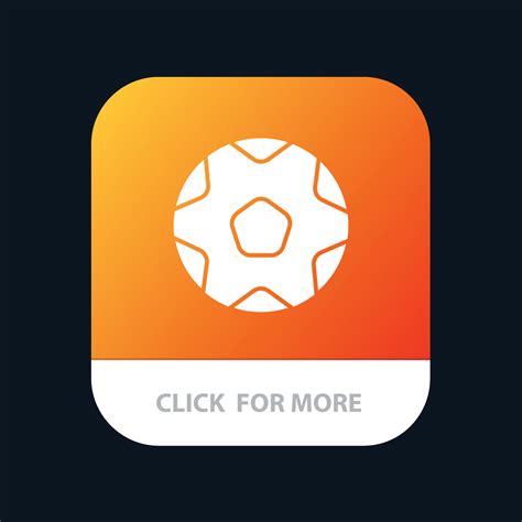 Football Ball Sports Soccer Mobile App Icon Design 13128963 Vector Art