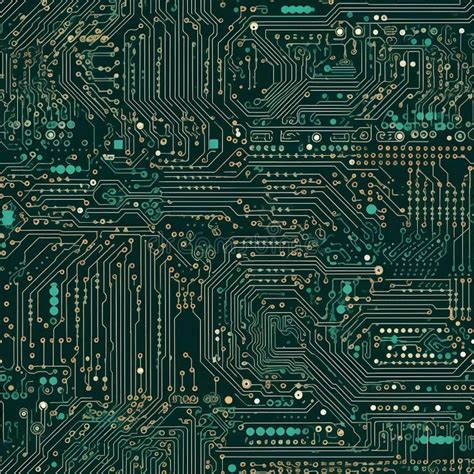 Circuit Board Pattern Tile