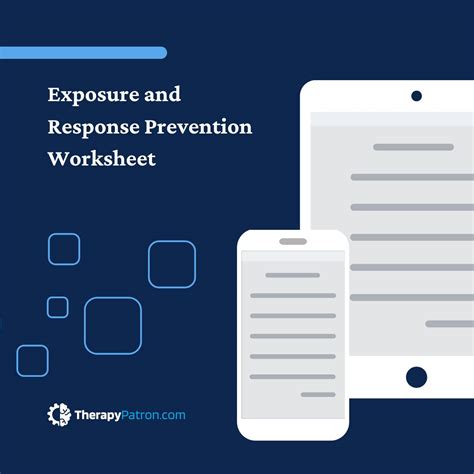 Exposure And Response Prevention Worksheet Editable Fillable Printable