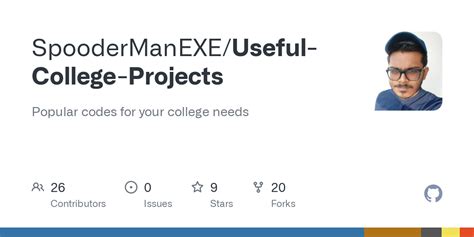 GitHub SpooderManEXE Useful College Projects Popular Codes For Your College Needs