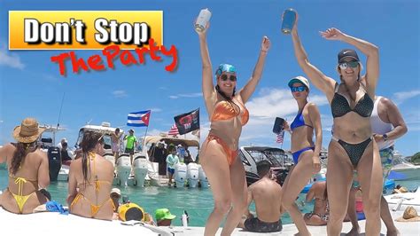 Miami Boat Party Sandbar Life Haulover Youtube