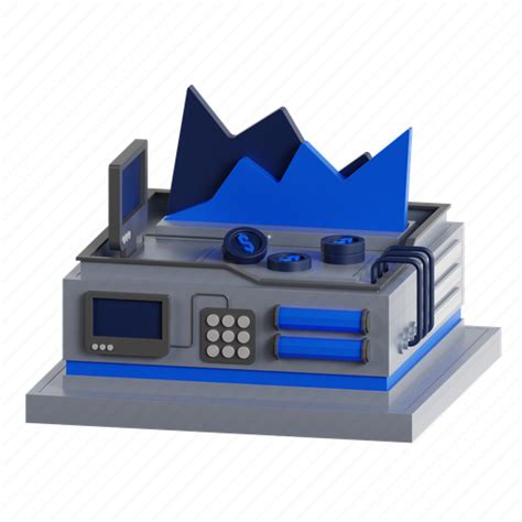Stacked Area Graph Chart Data Analytics Statistics 3d