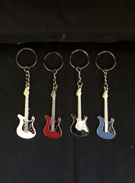 Guitar Keychains In Assorted Colors Homecoming Supplies