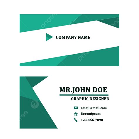 Green Corporate Business Card Header Template Template Download On Pngtree
