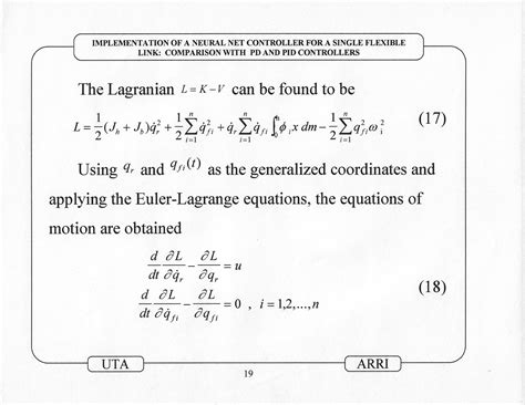 neural network control of a flexible link luis benigno gutiérrez zea
