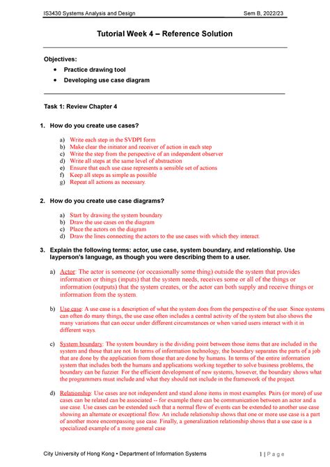 is3430 week 4 reference solution 2023v2 tutorial week 4 reference