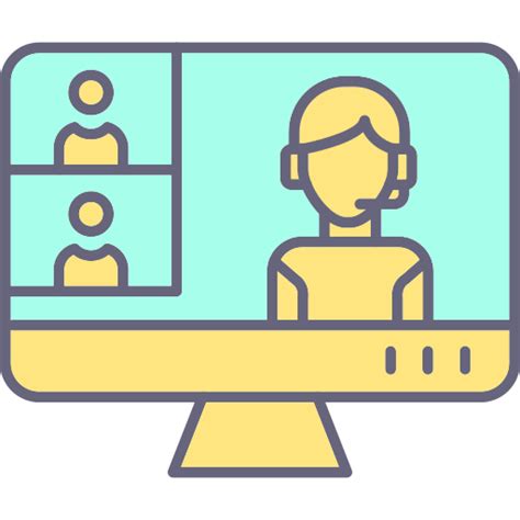 Conference Call Generic Outline Color Icon