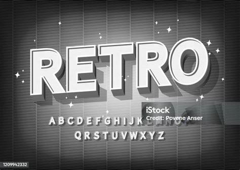 복고풍 글꼴 효과 문자와 질감 배경에 오래된 영화 스타일 알파벳 영화에 대한 스톡 벡터 아트 및 기타 이미지 영화 오래된 과거 Istock