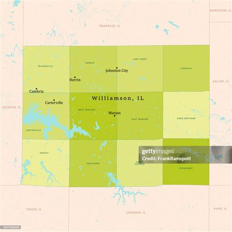 Il Williamson County Vector Map Green High Res Vector Graphic Getty Images