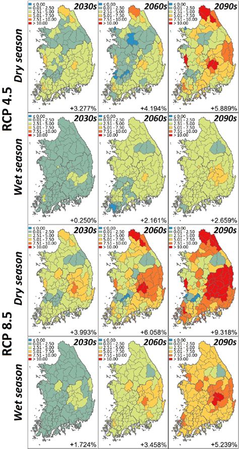 Spatial Distribution Of The Runoff Coefficient Variation In 3