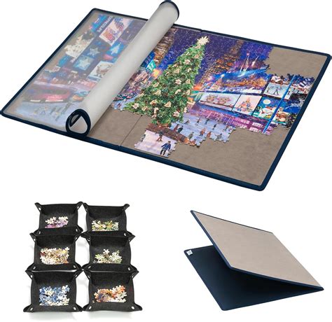 Tektalk Planche De Puzzle Pliable Avec 6 Plateaux De Tri Des Couleurs