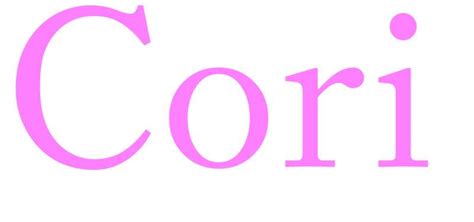 Cori Name For Girls Meaning Popularity And Origin