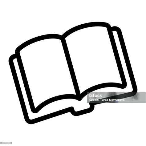 열린 책 잡지 라인 아이콘 어린이 책의 날 개념 흰색 배경에 잡지 벡터 기호 열린 책 개요 스타일 모바일 개념 웹 디자인 벡터 그래픽 0명에 대한 스톡 벡터 아트 및 기타