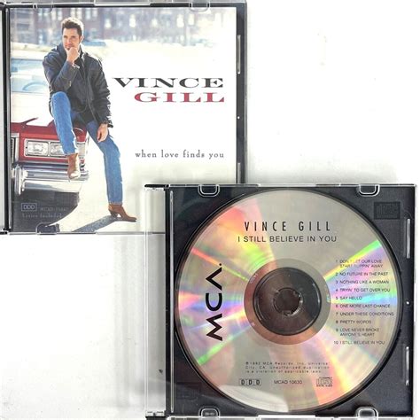 Vince Gill 2 Cd Lot Still Believe In You 1992 When Love Finds You