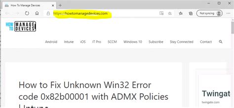 Edge Chromium Home Page Policies Using Intune Administrative Policies Device Management Blog