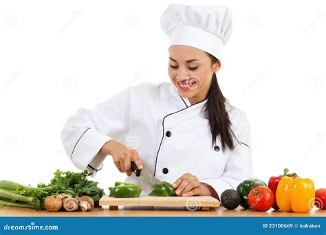 Female Chef And Worker Is Working At Ice Cream Factory She Is Mixing