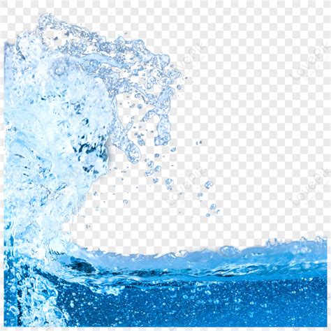 스플래쉬 하늘색 물 표면 스프레이 물 일러스트명확한수면 Png 일러스트 무료 다운로드 Lovepik