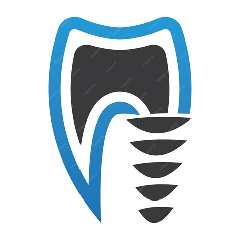 Tandheelkundig Implantaat Logo Vector Ontwerpen Concept Dental Clinic