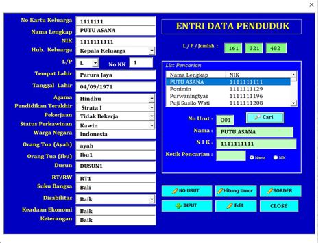 Aplikasi Entri Data Excel