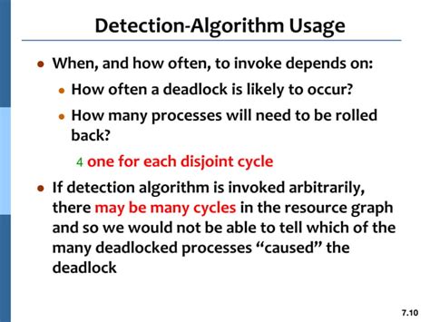 Deadlock Detection Pptx Operating Systems Computer Software And Applications