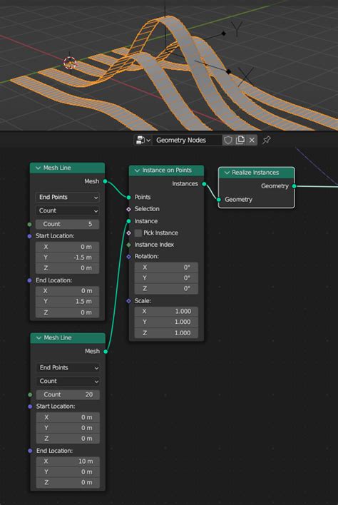 How To Procedurally Displace Deform Curve Points Modeling