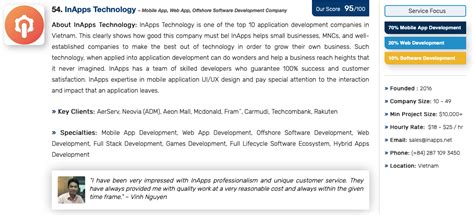 Inapps Technology The Worlds Top 50 Mobile App Development Company