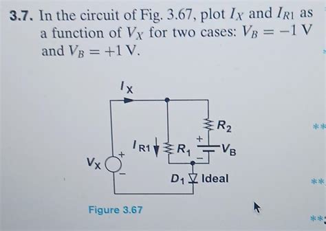 Solved 37 In The Circuit Of Fig 367 Plot Ix And Ir1 As