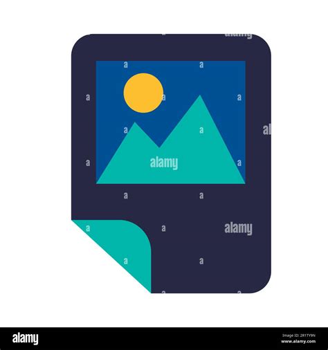 Image Electronic File Symbol Glyph Vector Illustration Digital Gallery