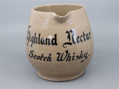 Lot Rare Stones Pottery Advertising Jug With Dashaud Handle Writing