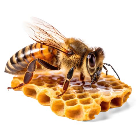 Honey Bees Comb Background