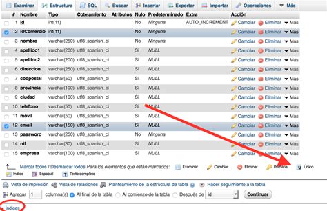 Como Crear Un Indice Unico En Mysql Con Phpmyadmin Webnivel