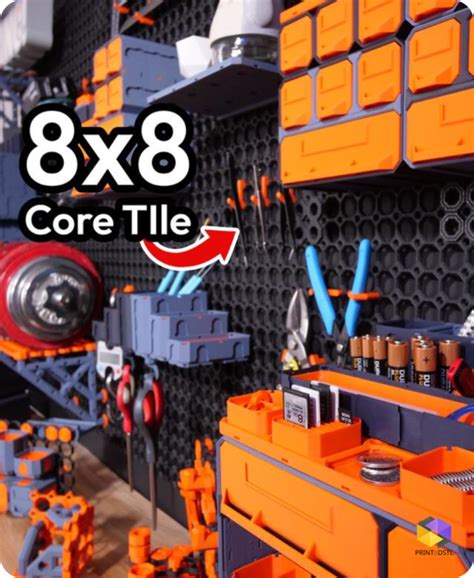 8x8 Multiboard Core Tile Stl Modular Board For Precision 3d Printing