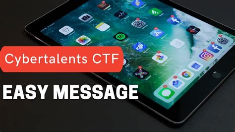 Easy Message Ctf Cybertalents CTF For Beginners YouTube