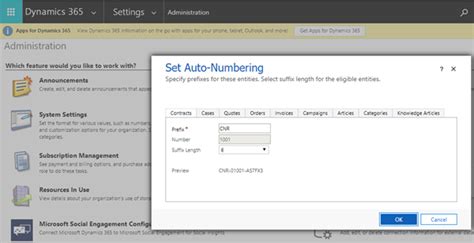 autonumbering in dynamics 365 crm v9 with the new powerapps feature
