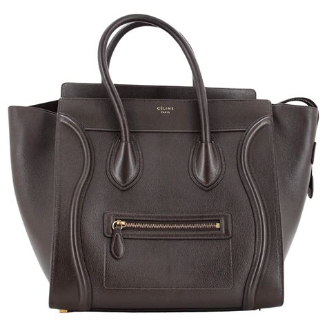 Celine Luggage Bag Smooth Leather Mini For Sale At 1stdibs